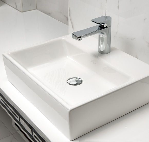 Villeroy & Boch Memento umyvadlo na desku, 600x420mm, bílá - 51356001 ...