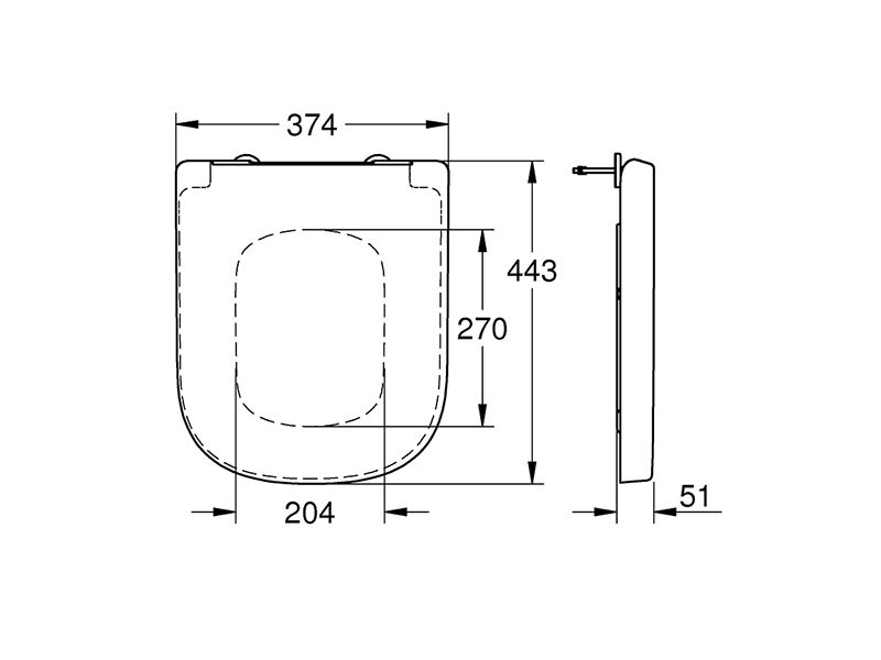 Grohe Euro Ceramic WC sedátko se sklápěním SoftClose, duroplast, alpská ...
