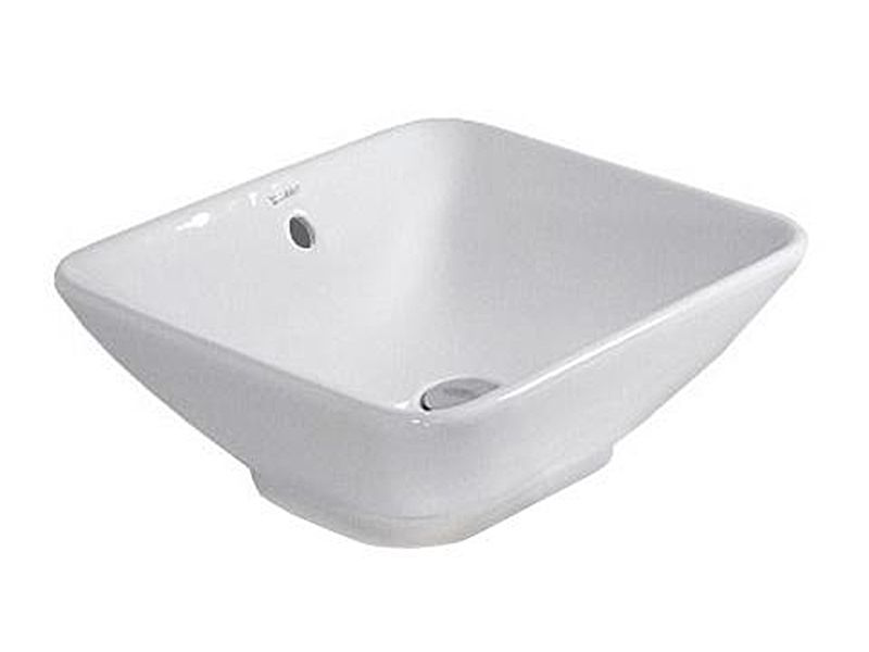 Výprodej vzorku - Duravit Bacino umyvadlo na desku 42x42 cm, bez otvoru ...